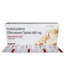 Mucolix-EVT – NAC 600 mg Effervescent Mucolytic Tablet